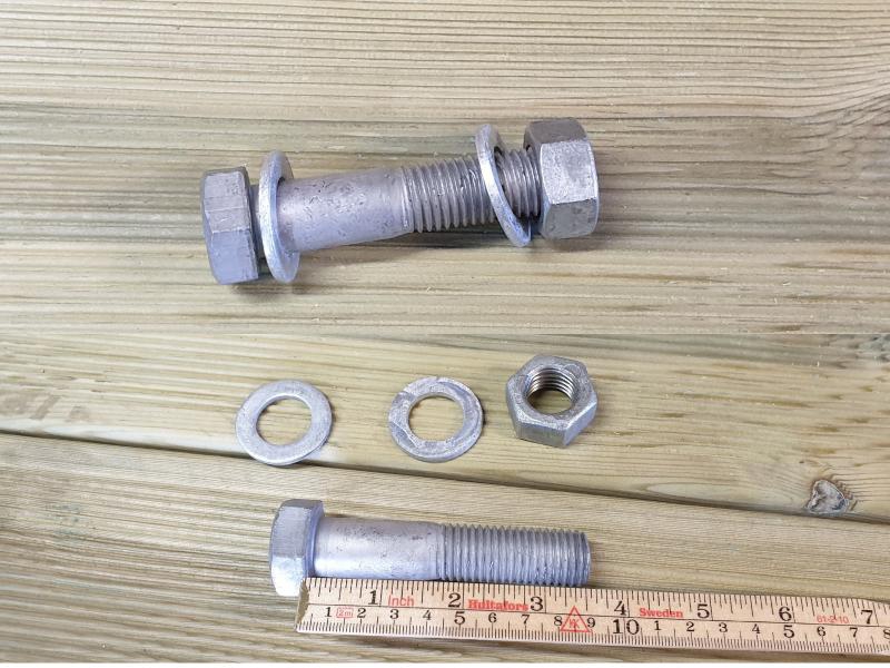 Boltsett M20xl90mm Med Mutter Og Skiver Til Bom - - Bom, Bolt Og ...