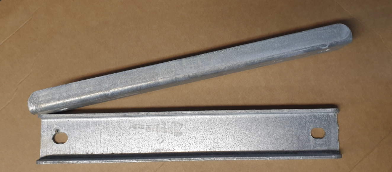 Fester Til 370 Liter - 60x100 (levers I Par, 2 Stk) Med M12x70 Bolt